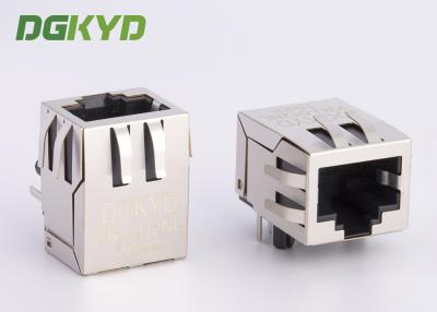 China Integrated 100 BASE-TX LAN Filter RJ45 Ethernet Connector Module - 1x1 Port, 8 Contacts, -40°C to +85°C for sale