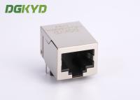 China Single Port RJ45 Ethernet Connector with 8 Contacts and Metal Shield -40°C to +85°C Operating Temperature for sale