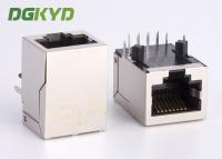 China Single Port RJ45 Ethernet Connector with 8 Contacts and Metal Shield -40°C to +85°C Operating Temperature for sale