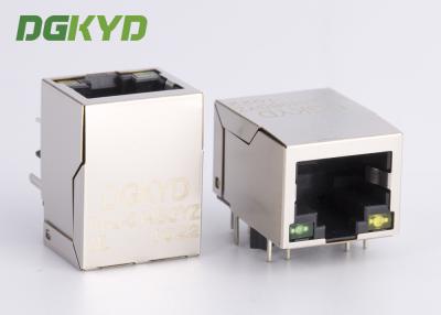 China Custom 100base RJ45 Network Port with Internal Transformer for CCTV Camera - 8 Contacts, -40 to +85℃ Range for sale