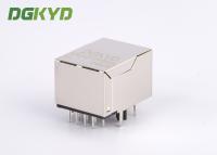 China IEEE 802.3 Single Port 8P8C RJ45 Connector with 100BASE-TX Filter - 6μ Gold Plating & 750+ Cycle Durability for sale