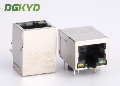 China IEEE 802.3 Single Port 8P8C RJ45 Connector with 100BASE-TX Filter - 6μ Gold Plating & 750+ Cycle Durability for sale