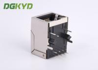 China 90 Degree 8P8C RJ45 Jack with Transformer - 10/100Base-T Compatible, -40°C to +85°C Operating Range for sale