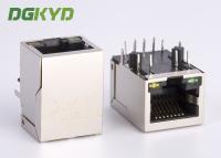 China 90 Degree 8P8C RJ45 Jack with Transformer - 10/100Base-T Compatible, -40°C to +85°C Operating Range for sale