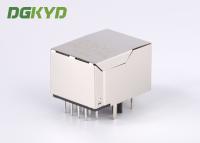 China Customized 10/100BASE-TX RJ45 Network Port with PBT Black Housing - 8 Position 1x1 Configuration -40℃ to +85℃ Operation for sale
