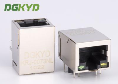 China Customized 10/100BASE-TX RJ45 Network Port with PBT Black Housing - 8 Position 1x1 Configuration -40℃ to +85℃ Operation for sale