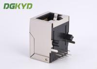 China Single Port 10/100 Base RJ45 Connector Module with Integrated Transformer - 8 Position, -40℃ to +85℃ Operation for sale