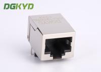 China Single Port 10/100 Base RJ45 Connector Module with Integrated Transformer - 8 Position, -40℃ to +85℃ Operation for sale