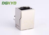 China Single Port 10/100 Base RJ45 Connector Module with Integrated Transformer - 8 Position, -40℃ to +85℃ Operation for sale