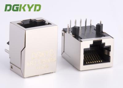 China Single Port 10/100 Base RJ45 Connector Module with Integrated Transformer - 8 Position, -40℃ to +85℃ Operation for sale