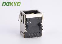China Net Bridge RJ45 Connector with LAN Filter 10/100 BASE-TX Side Entry 8-Position Modular Jack for sale