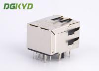 China Net Bridge RJ45 Connector with LAN Filter 10/100 BASE-TX Side Entry 8-Position Modular Jack for sale