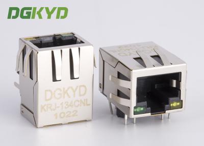 China Net Bridge RJ45 Connector with LAN Filter 10/100 BASE-TX Side Entry 8-Position Modular Jack for sale