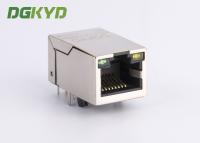 China 100Mb Magnetic 8P8C RJ45 Connector with Transformer - Gold Plated Contacts, -40℃ to +85℃ Operation for sale