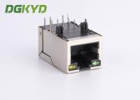 China 100Mb Magnetic 8P8C RJ45 Connector with Transformer - Gold Plated Contacts, -40℃ to +85℃ Operation for sale