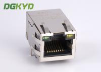 China KRJ-141SHNL RJ45 Modular Jack with Network Filter and LED Indicators - 10/100 BASE-TX, 8-Position, -40℃ to +85℃ Operation for sale