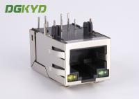 China KRJ-141SHNL RJ45 Modular Jack with Network Filter and LED Indicators - 10/100 BASE-TX, 8-Position, -40℃ to +85℃ Operation for sale