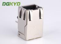 China KRJ-141SHNL RJ45 Modular Jack with Network Filter and LED Indicators - 10/100 BASE-TX, 8-Position, -40℃ to +85℃ Operation for sale