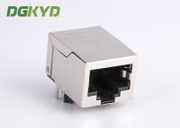 China Shielded RJ45 Magnetic Modular Jack Right Angle 8-Position 10/100/1000/10G BASE-T Connector KRJ-146BNL for sale