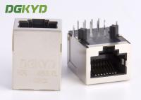 China Shielded RJ45 Magnetic Modular Jack Right Angle 8-Position 10/100/1000/10G BASE-T Connector KRJ-146BNL for sale