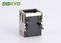 China Right Angle RJ45 Single Port Jack with Magnetics 8P8C 1500Vrms for Router for sale