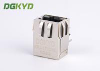 China Right Angle RJ45 Single Port Jack with Magnetics 8P8C 1500Vrms for Router for sale