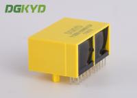 China 100 BASE Integrated Magnetics RJ45 Connector Tab Down with 350μH OCL and 0.5μH L.L for Telecom Networking for sale
