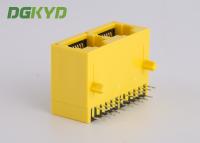 China 100 BASE Integrated Magnetics RJ45 Connector Tab Down with 350μH OCL and 0.5μH L.L for Telecom Networking for sale