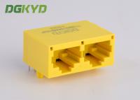 China 100 BASE Integrated Magnetics RJ45 Connector Tab Down with 350μH OCL and 0.5μH L.L for Telecom Networking for sale