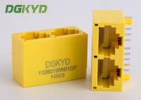 China 100 BASE Integrated Magnetics RJ45 Connector Tab Down with 350μH OCL and 0.5μH L.L for Telecom Networking for sale
