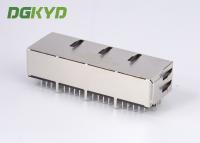 China 4-Port RJ45 Connector with Integrated Magnetics 100 BASE-TX 21.3mm Length for Network Applications for sale