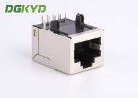 China Shielded 10/100 Mb RJ45 Magnetics Connector Module with Through-Hole Mounting, 8-Pin Configuration, -40°C to 85°C Operating Temperature for sale