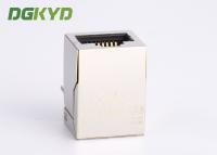 China Shielded 10/100 Mb RJ45 Magnetics Connector Module with Through-Hole Mounting, 8-Pin Configuration, -40°C to 85°C Operating Temperature for sale