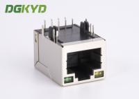 China Metal Shielded 100MB RJ45 Integrated Magnetics Connector Module with POE Single Port 1500Vrms Isolation for sale