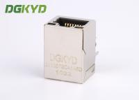 China Metal Shielded 100MB RJ45 Integrated Magnetics Connector Module with POE Single Port 1500Vrms Isolation for sale