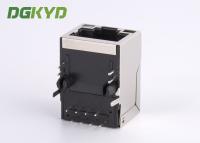 China RJ45 Shielded Female Connector 8P8C with Filter for 100 BASE-TX Networks -40℃ to +85℃ Operating Temperature for sale