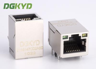 China RJ45 Shielded Female Connector 8P8C with Filter for 100 BASE-TX Networks -40℃ to +85℃ Operating Temperature for sale