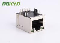 China Single Port Shielded RJ45 Modular Jack with Integrated Transformer - 1500Vrms Isolation, -40℃ to +85℃ Operating Range for sale