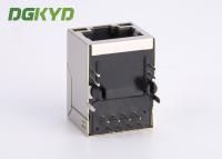 China Single Port Shielded RJ45 Modular Jack with Integrated Transformer - 1500Vrms Isolation, -40℃ to +85℃ Operating Range for sale