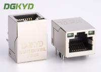 China Single Port Shielded RJ45 Modular Jack with Integrated Transformer - 1500Vrms Isolation, -40℃ to +85℃ Operating Range for sale