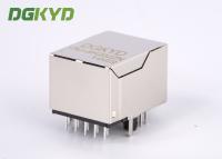 China 10 PIN RJ45 Connector with Integrated Magnetics for Gigabit Cat 6 - 350uH OCL, -40℃ to +85℃ Operating Range for sale