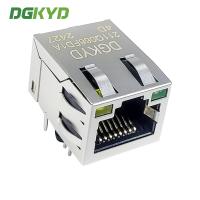 China RJ45 Network Connector 1000M Base-T with Integrated Filter and LED Indicators, 21.3mm Length, -40℃ to +85℃ Operating Range for sale