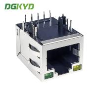 China RJ45 Network Connector 1000M Base-T with Integrated Filter and LED Indicators, 21.3mm Length, -40℃ to +85℃ Operating Range for sale