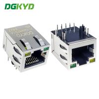China RJ45 Network Connector 1000M Base-T with Integrated Filter and LED Indicators, 21.3mm Length, -40℃ to +85℃ Operating Range for sale