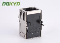China Single Port Tab Up 8 Pin RJ45 Modular Jack Shielded with Y/G LED 1500Vrms for sale