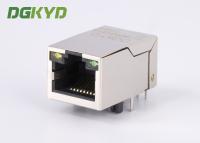 China 100BASE Magnetics Modular RJ45 Ethernet Port with 1500Vrms Isolation and -40℃ to +85℃ Operating Range for sale