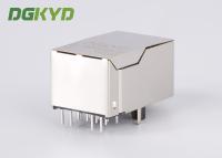China 100BASE Magnetics Modular RJ45 Ethernet Port with 1500Vrms Isolation and -40℃ to +85℃ Operating Range for sale