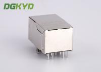 China TVS Protection 100 MB Rj45 Connector module with magnetics transformer for sale