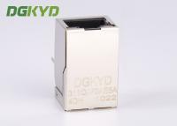 China Ethernet Magnetic RJ45 Connector with Transformer 1000BASE-TX 10P8C - 1500Vrms Isolation -40℃ to +85℃ Operating Temperature for sale