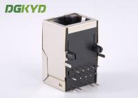 China Ethernet Magnetic RJ45 Connector with Transformer 1000BASE-TX 10P8C - 1500Vrms Isolation -40℃ to +85℃ Operating Temperature for sale